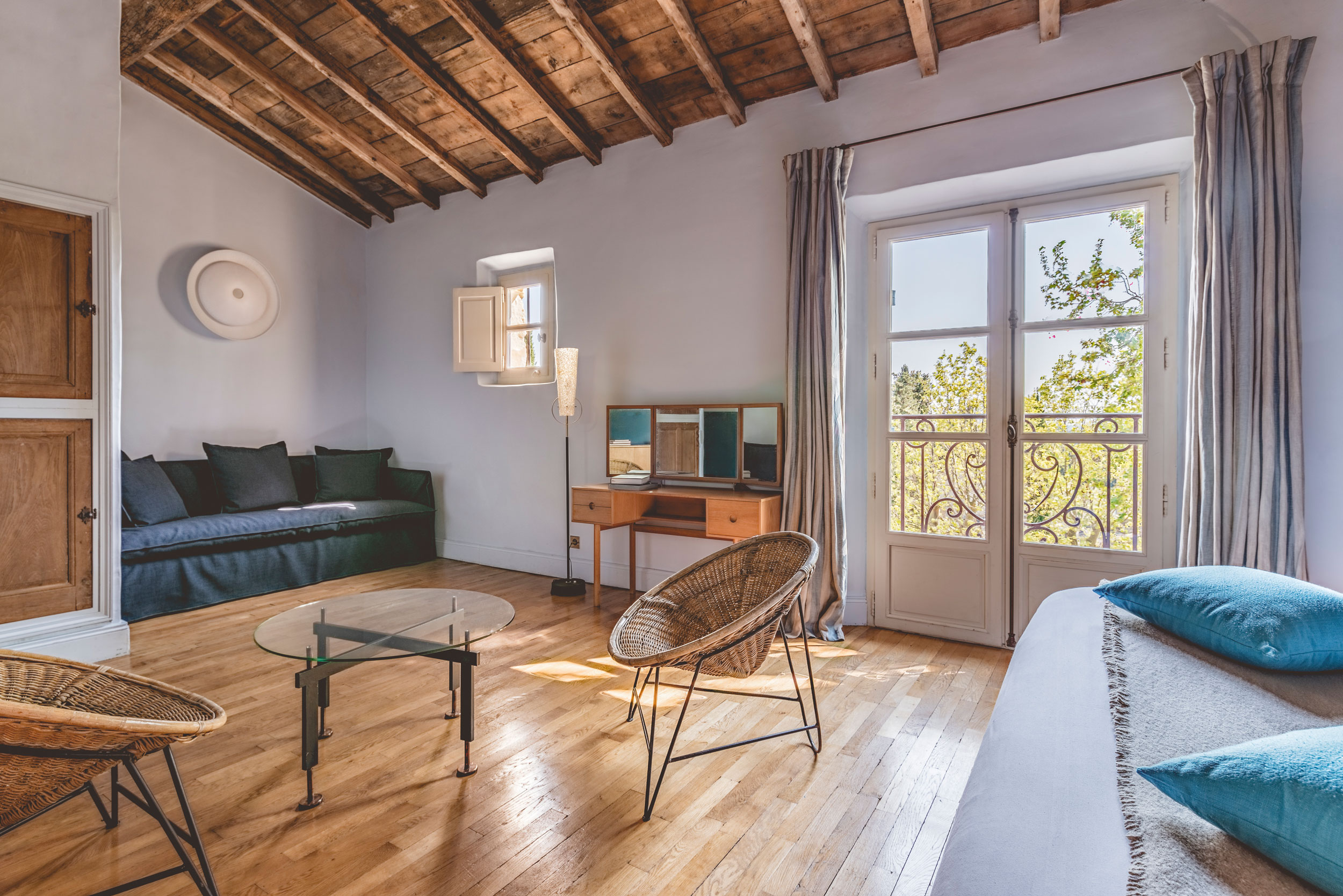 Une chambre d'hôtel à la décoration vintage signée Emmanuelle Vidal